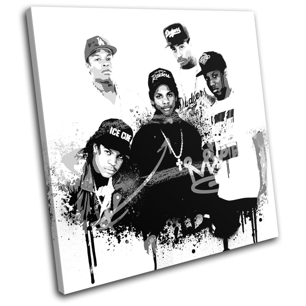 NWA Hip Hop Rap Graffiti Urban SINGLE CANVAS WALL ART Picture Print | eBay