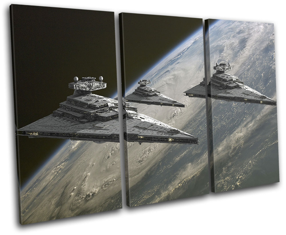 Star Wars Star Destroyer Movie Greats TREBLE CANVAS WALL ART Picture ...